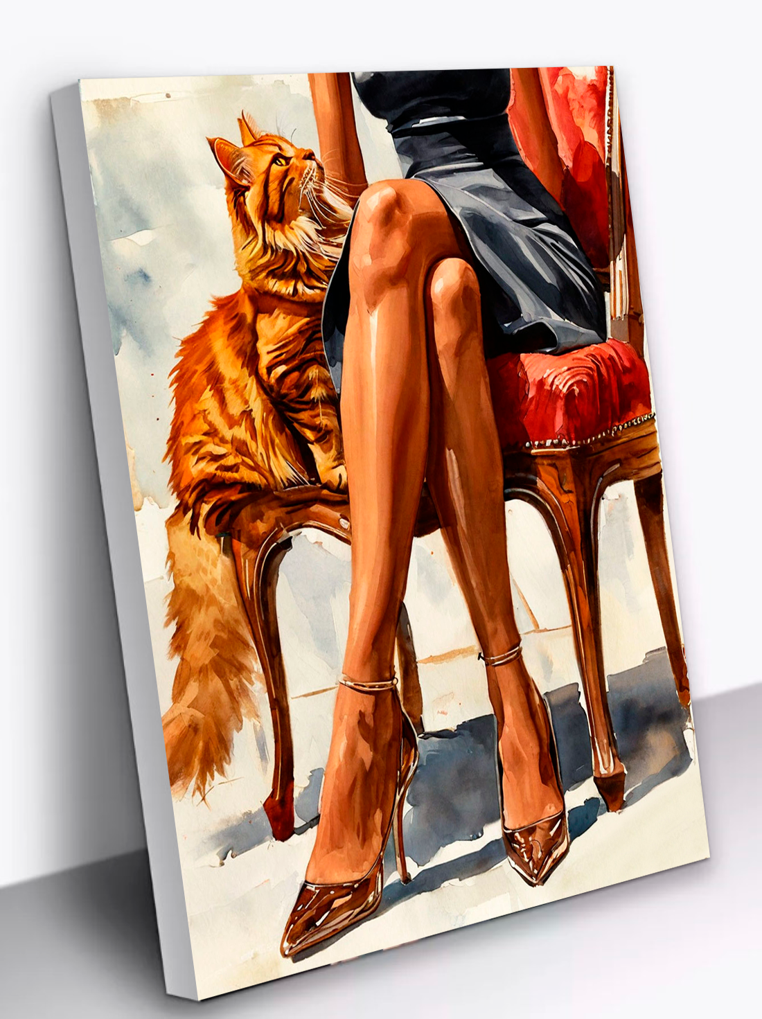 Картина по номерам "Рыжий кот" 40х50 см, хлопковый холст на подрамнике, акрил, Hobby Home