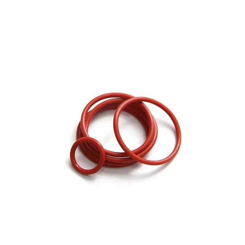 Силиконовые уплотнительные кольца VMQ красный 2.4 мм 10/50 шт. OD 8mm ID 3.2mm, 10pcs — фото 1