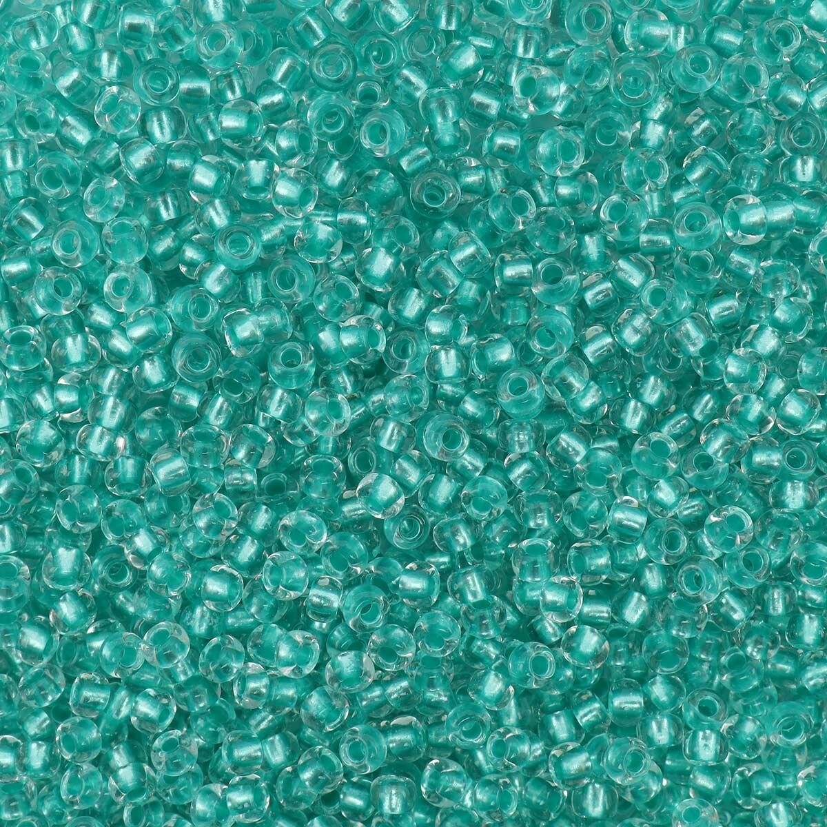 Бисер Preciosa прозрачный с перламутровым центром 10/0 (2,3 мм), 20 г, цвет № 38958, 5 упак