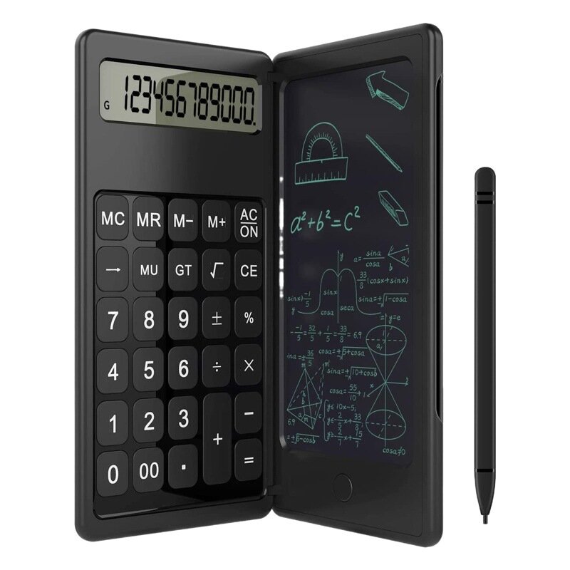 Солнечный калькулятор C5 Black, трансграничный, офисный, портативный, "два в одном"