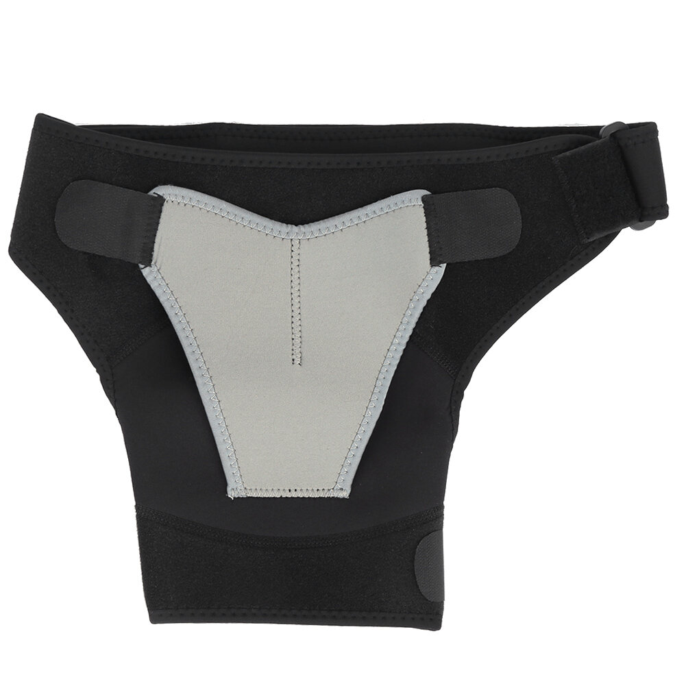 Спортивный бинт Регулируемый накладной плечевой щиток Защита от растяжений Защитная экипировка Правый плечевой протектор Серый