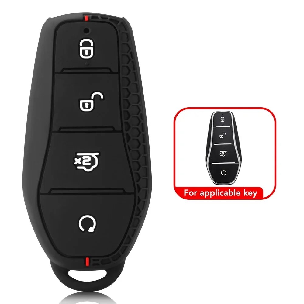 Силиконовый чехол для автомобильного ключа для BYD Han Ev Tang Dm/Qin PLUS/Song Pro/MAX/Yuan Dolphin E2, автомобильные аксессуары для ключей