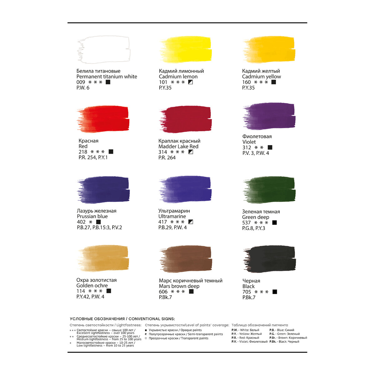 Гуашь художественная гамма Старый мастер 12 цв. 18мл/туба, картон. упаковка