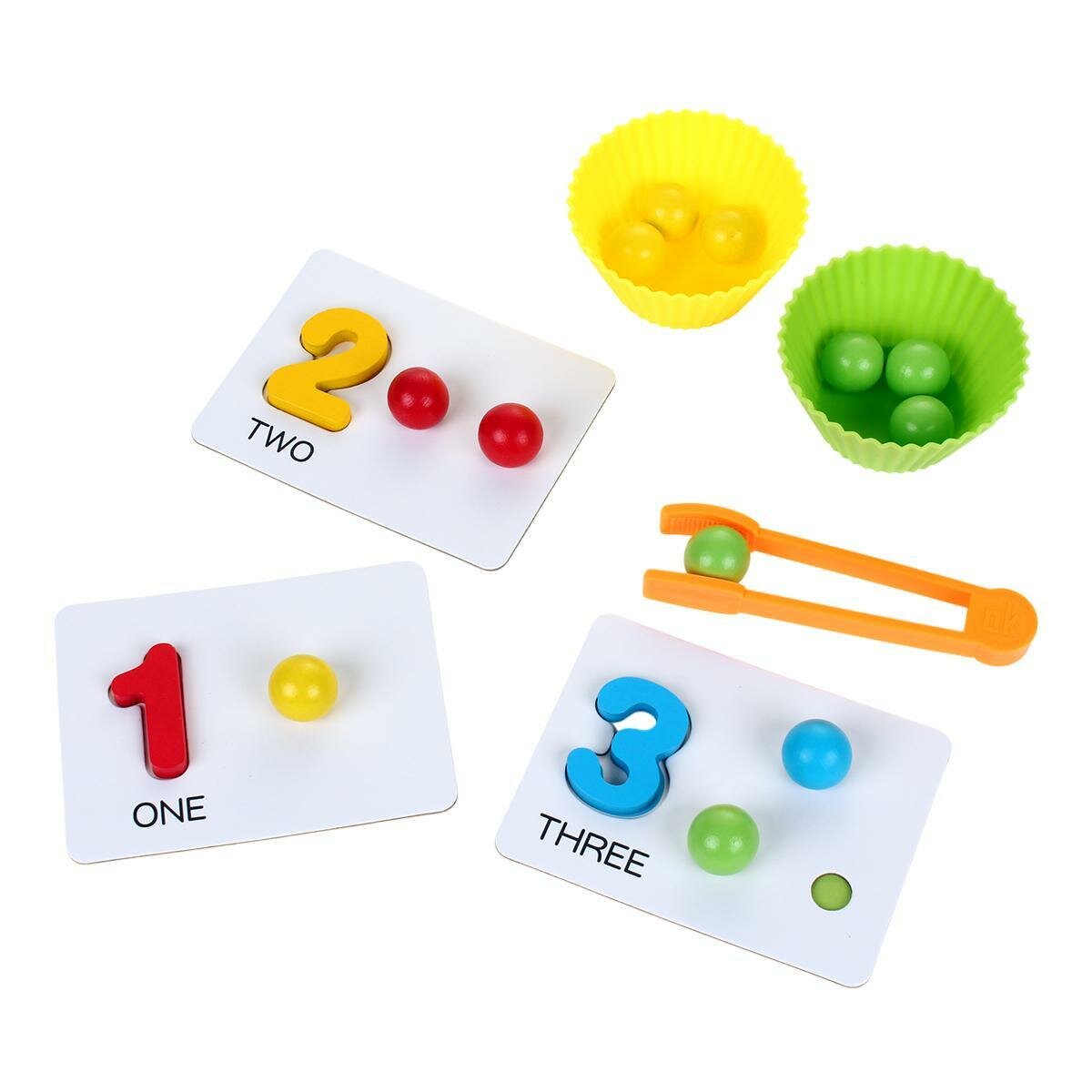Магнитный лабиринт «Счёт и сортировка», деревянная развивашка с шариками и цифрами, 25х21х3,5 см