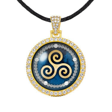 Амулет Трискель, цвет золото