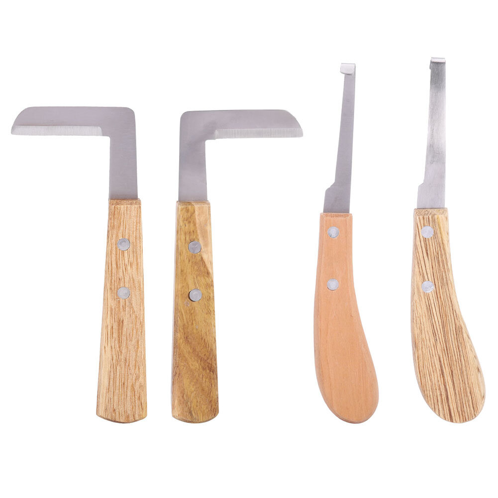 Нож для копыт для левой и правой руки, инструмент для обрезки прямого лезвия для крупного рогатого скота и лошадей, острый прочный край для легкой резки