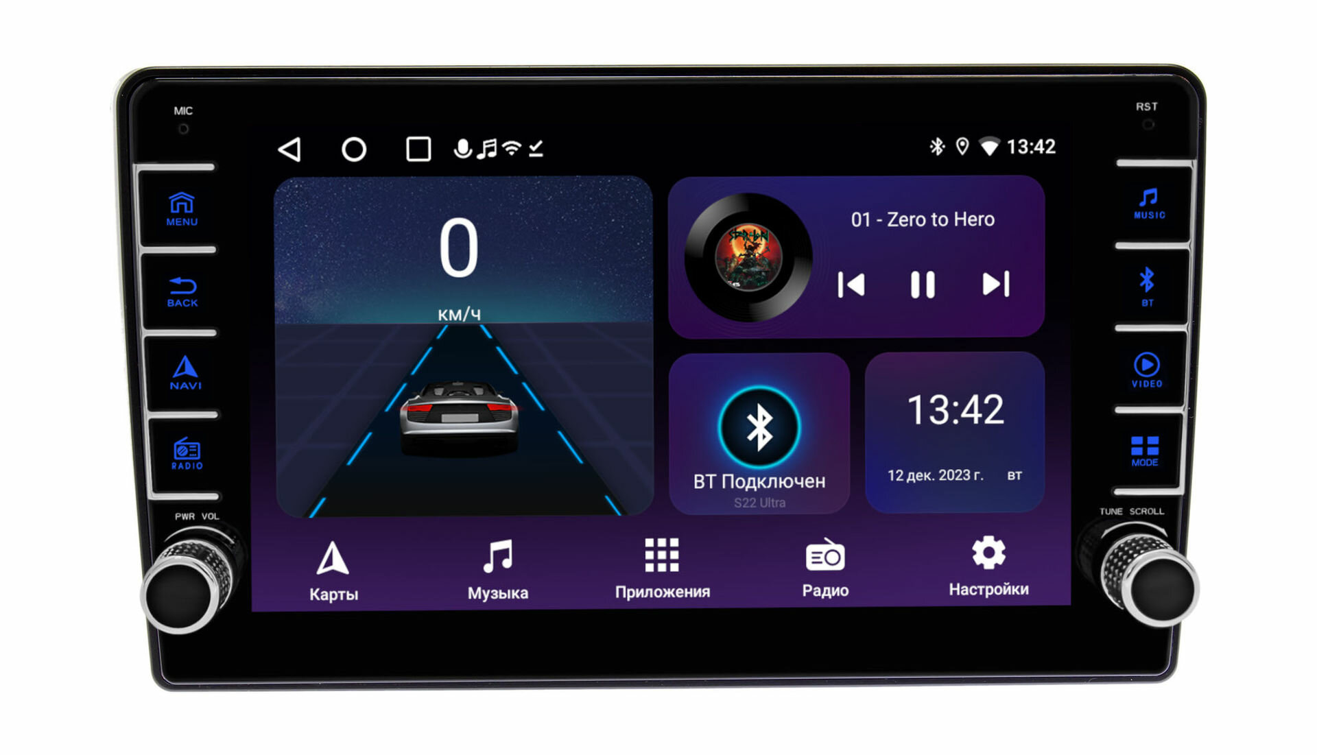 Штатная магнитола Wide Media для Toyota Noah, Voxy 2001 - 2007 / Android 9, 8 дюймов, WiFi, 2/32GB, 4 ядра