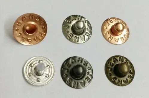 Латунные заклепки 500 шт, 9,5 мм, никель/черный/бронзовый/золотой Mixed Colors