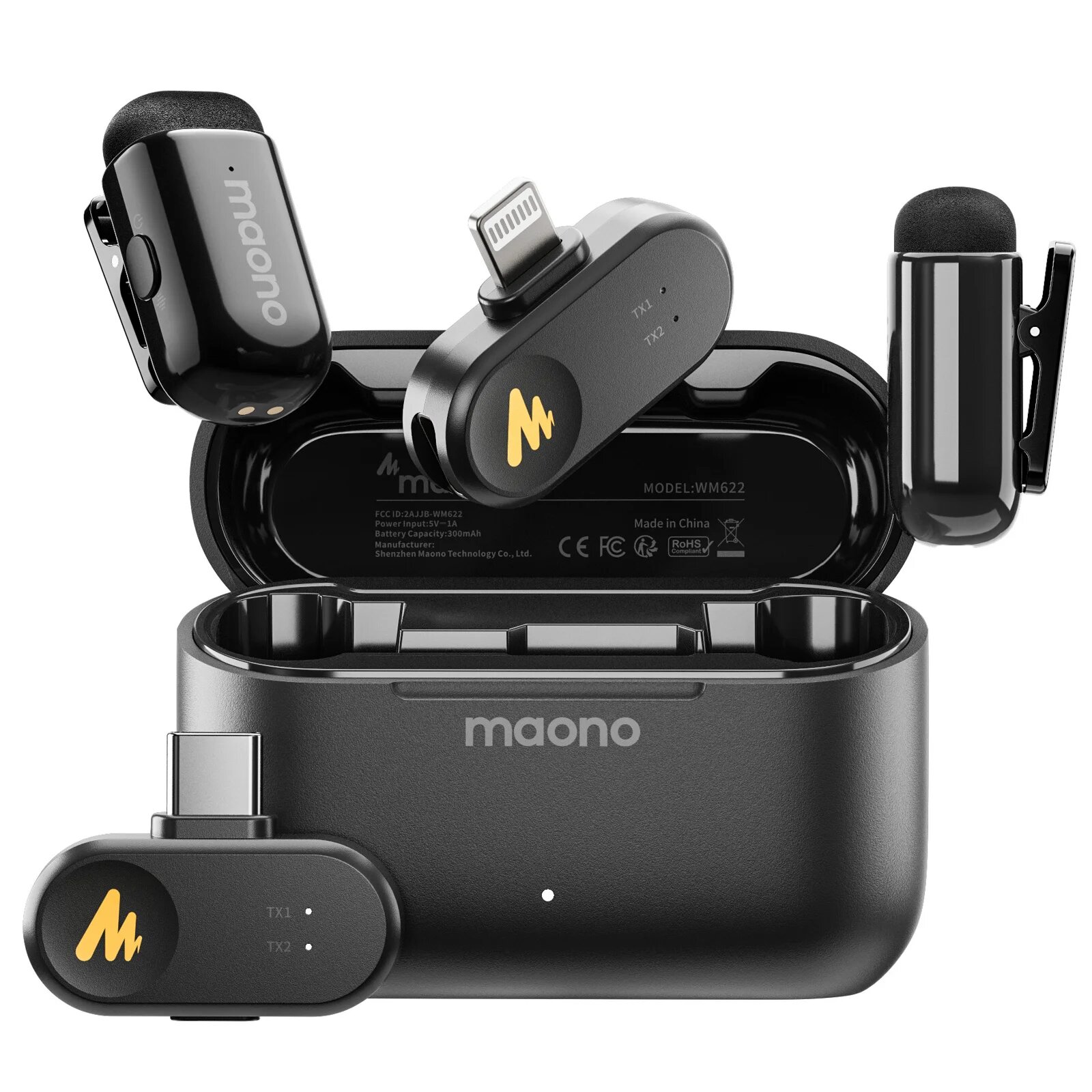 Беспроводной петличный микрофон maono T1 mini