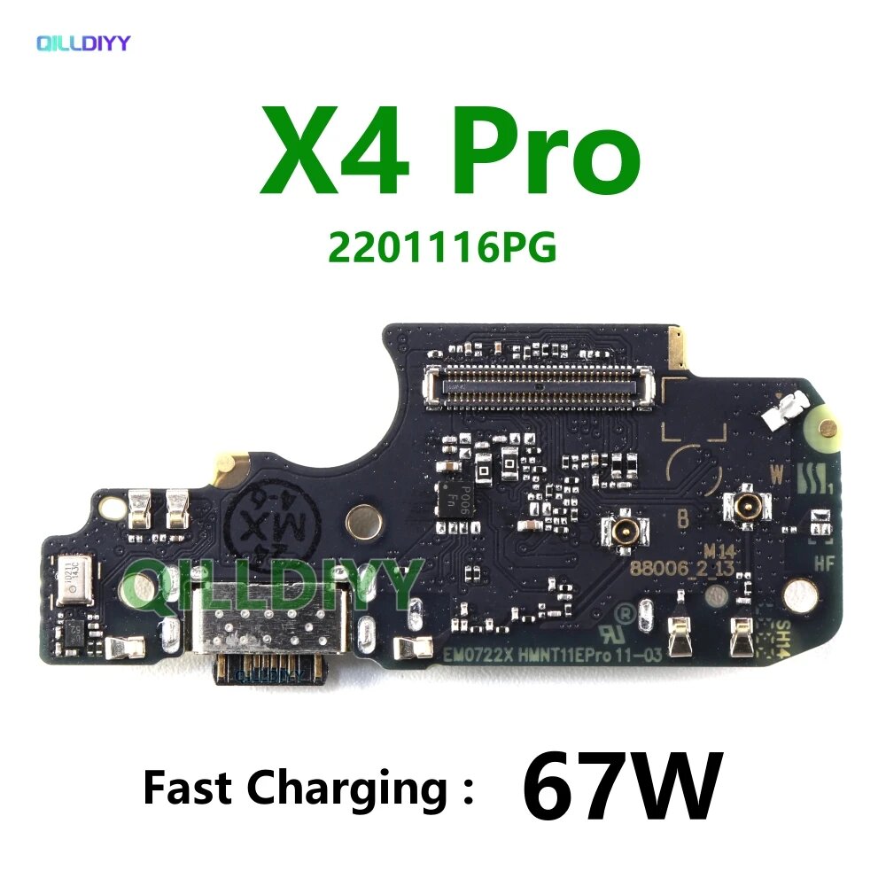USB-зарядная док-станция для Xiaomi Poco X4 Pro, гибкий кабель для подключения зарядного устройства, штекер типа C для микрофона X4Pro 2201116PG