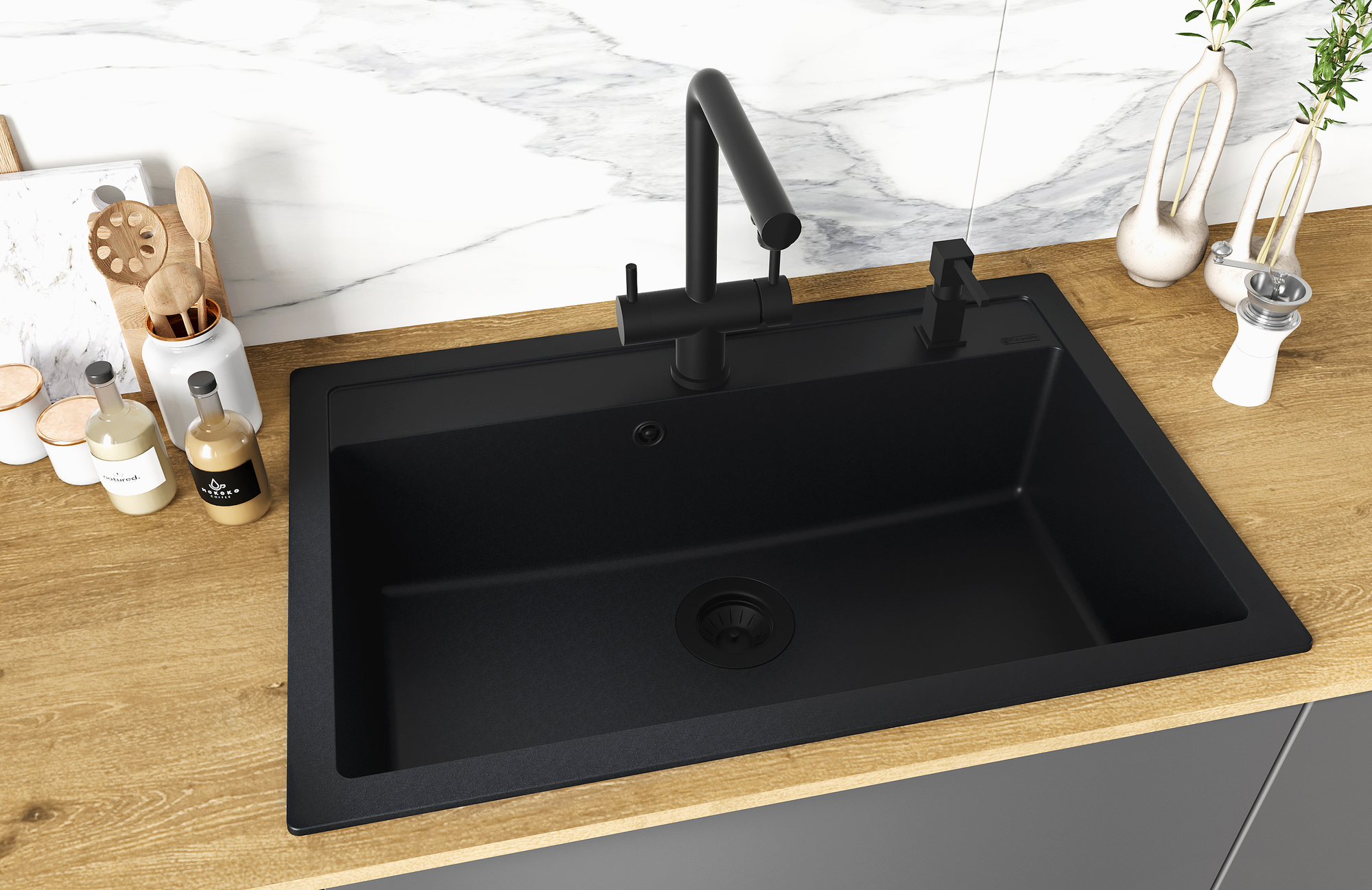 Диспенсер Florentina Квадро FL Нуар 703.726.0000.501