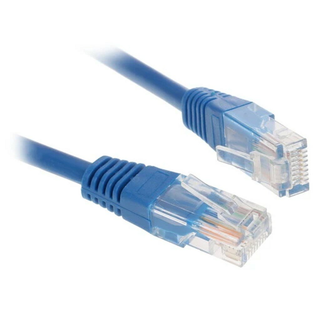 Патч-корд интернет кабель Cablexpert PP12-3M/B U/ UTP cat.5 3 м Голубой