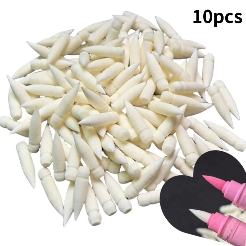 Белые маркеры-краски KOQZM, 10 шт