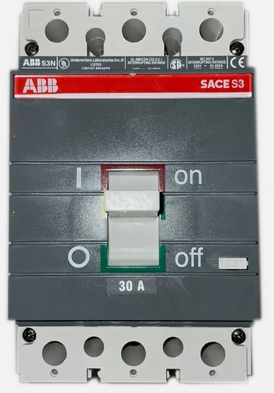 Автоматический выключатель ABB S3N030TW 3-полюсный