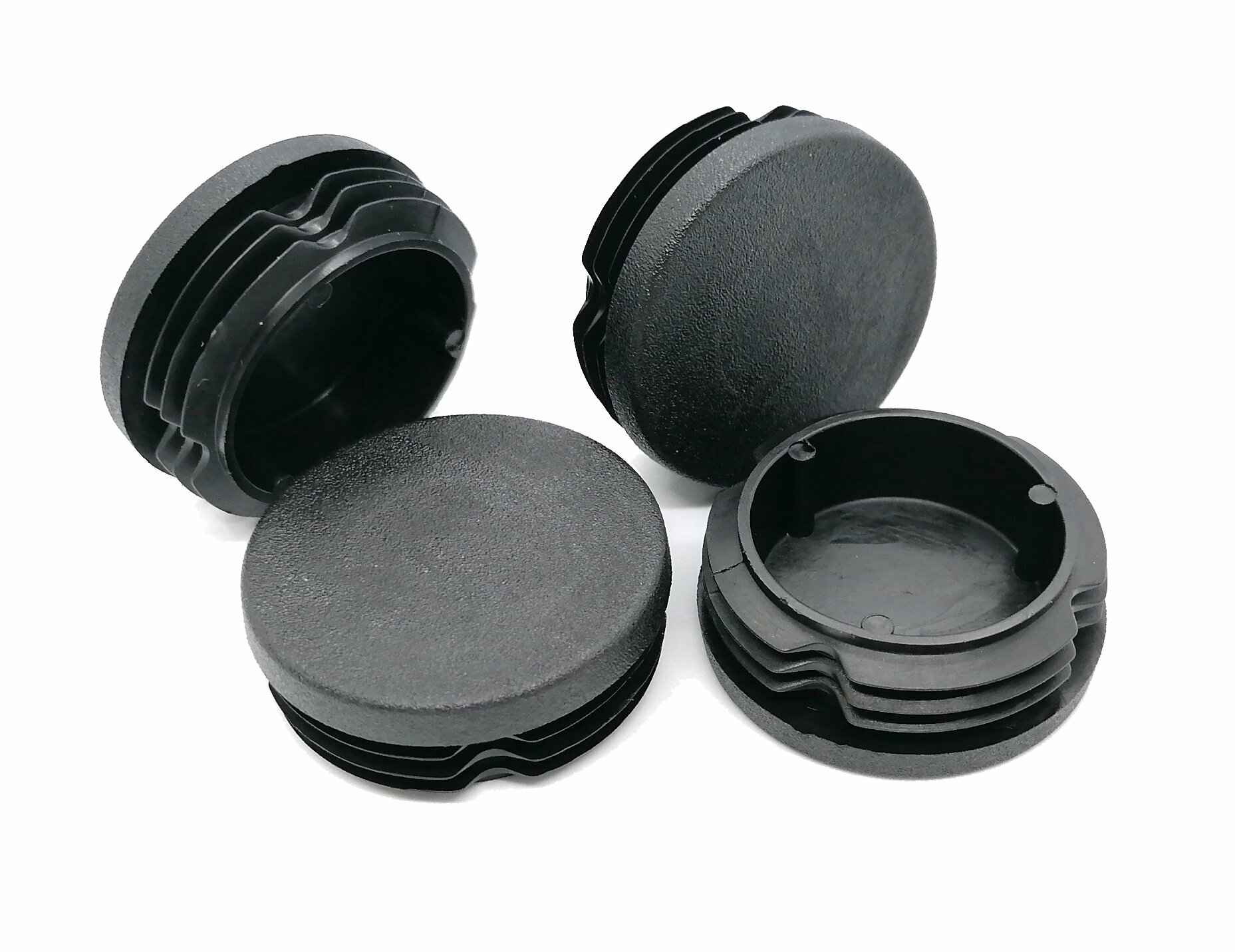 Заглушка для круглой трубы с внешним диаметром 45мм и диаметром отверстия 38-43мм, пластиковая, 4шт.