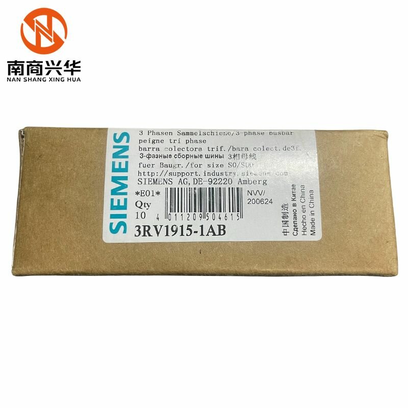 Новый оригинал Автоматический выключатель Siemens 3RV1915-1AB Модульные 3-фазные сборные шины