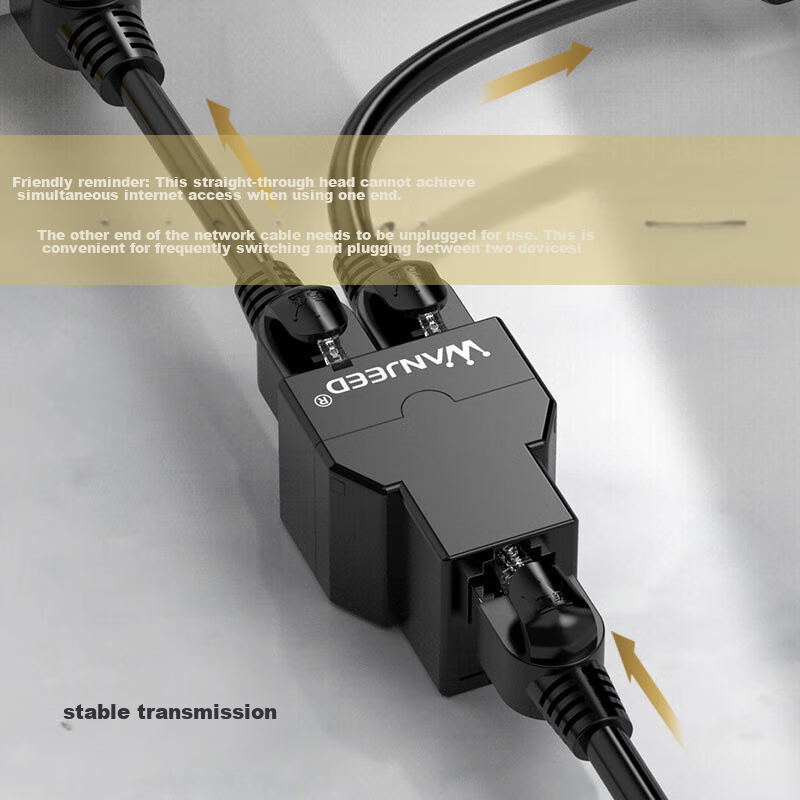 OFNPFTTH Network Cable Splitter, One-To RJ45 Network Connector, 1-To Adapter, Finished Network Cable Connector, Extender, Tee Connector, 1-11881