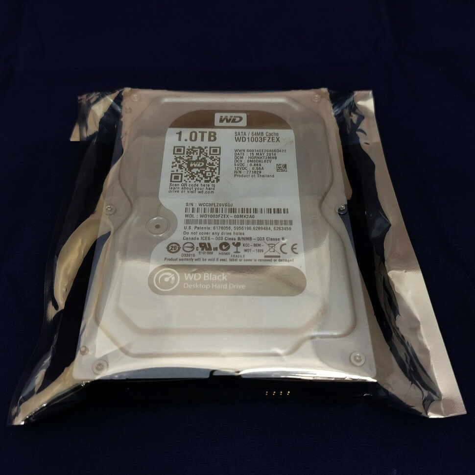 Жесткий диск Western Digital WD1003FZEX, 1 ТБ