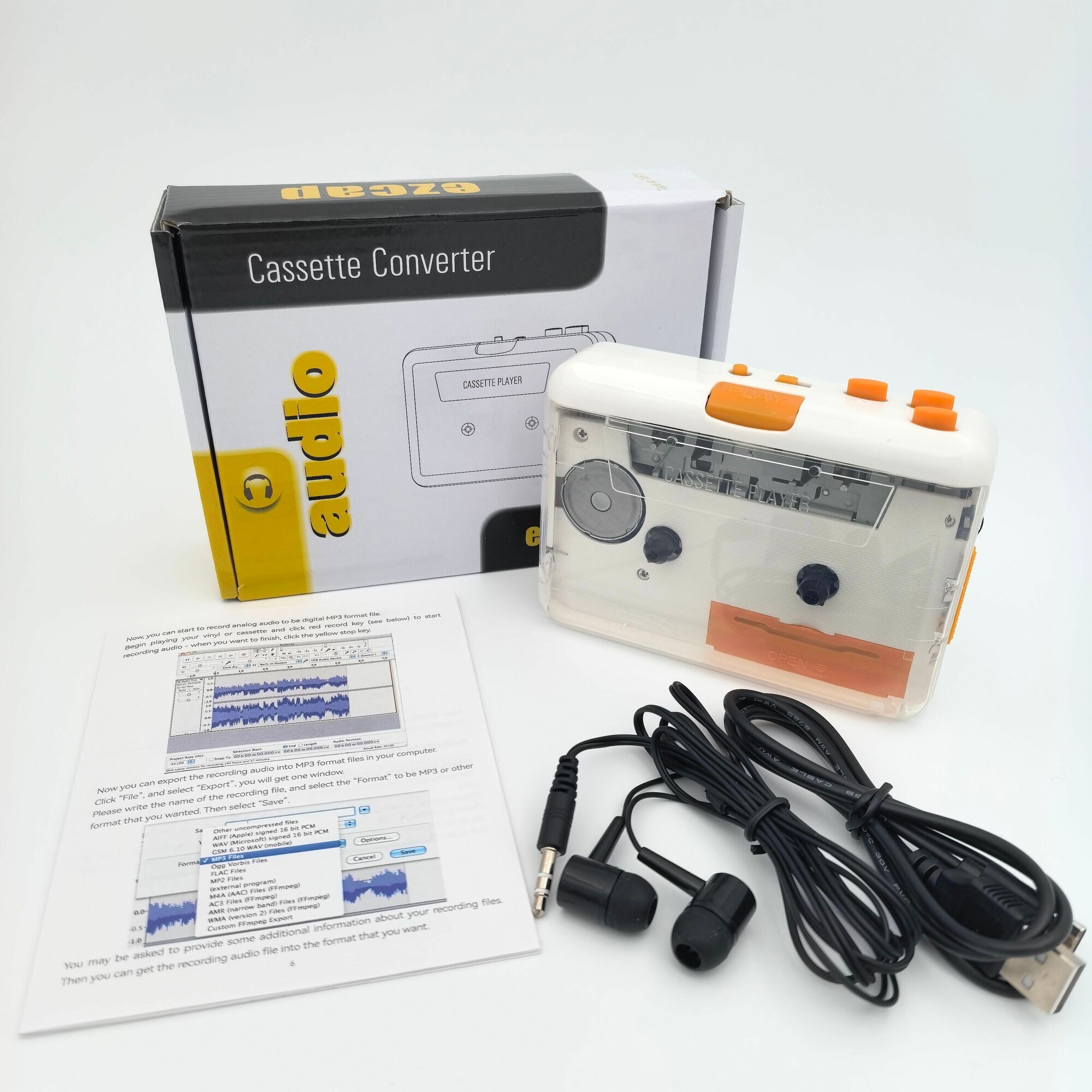 Портативный кассетный плеер с поддержкой MP3