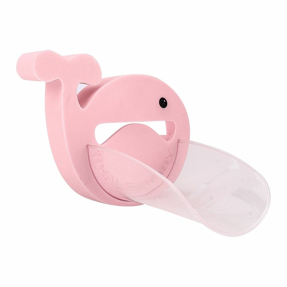 Розовый удлинитель ручки детской раковины, насадка для воды для мытья рук, регулируемый удлинитель для удобного купания ребенка