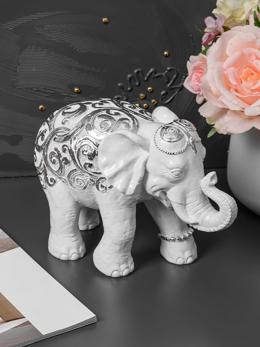 Декоративная статуэтка Bogacho Слон Дели для украшения интерьера спальни, гостиной