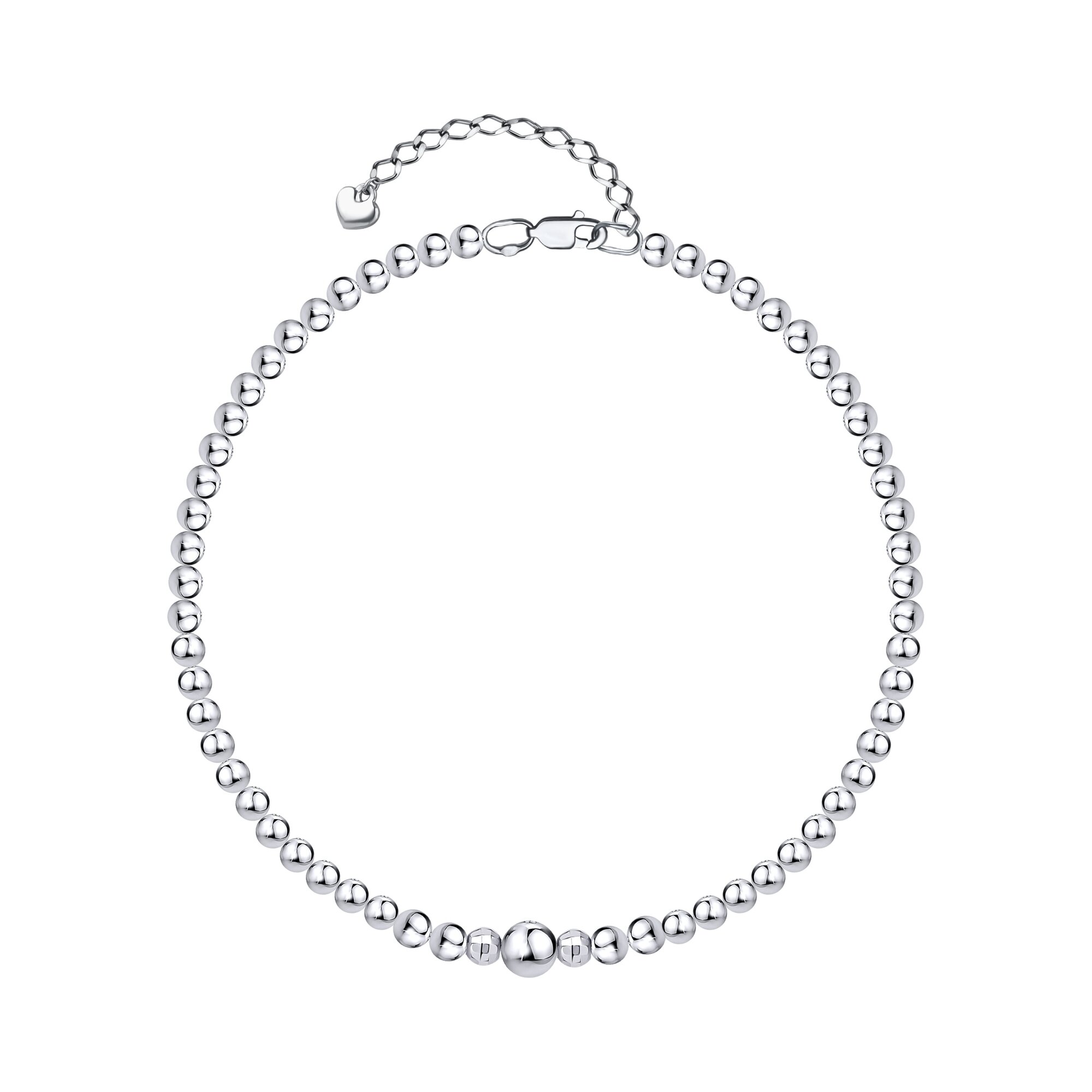 Браслет, серебро, 925 проба, родирование