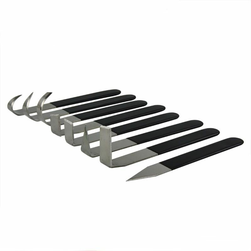 Набор инструментов для лепки Нож для резьбы по глине Гончарные инструменты,4,4pcs set A, прозрачный