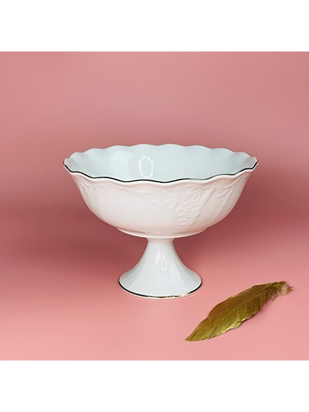 Фруктовница 30,5см на ножке агата