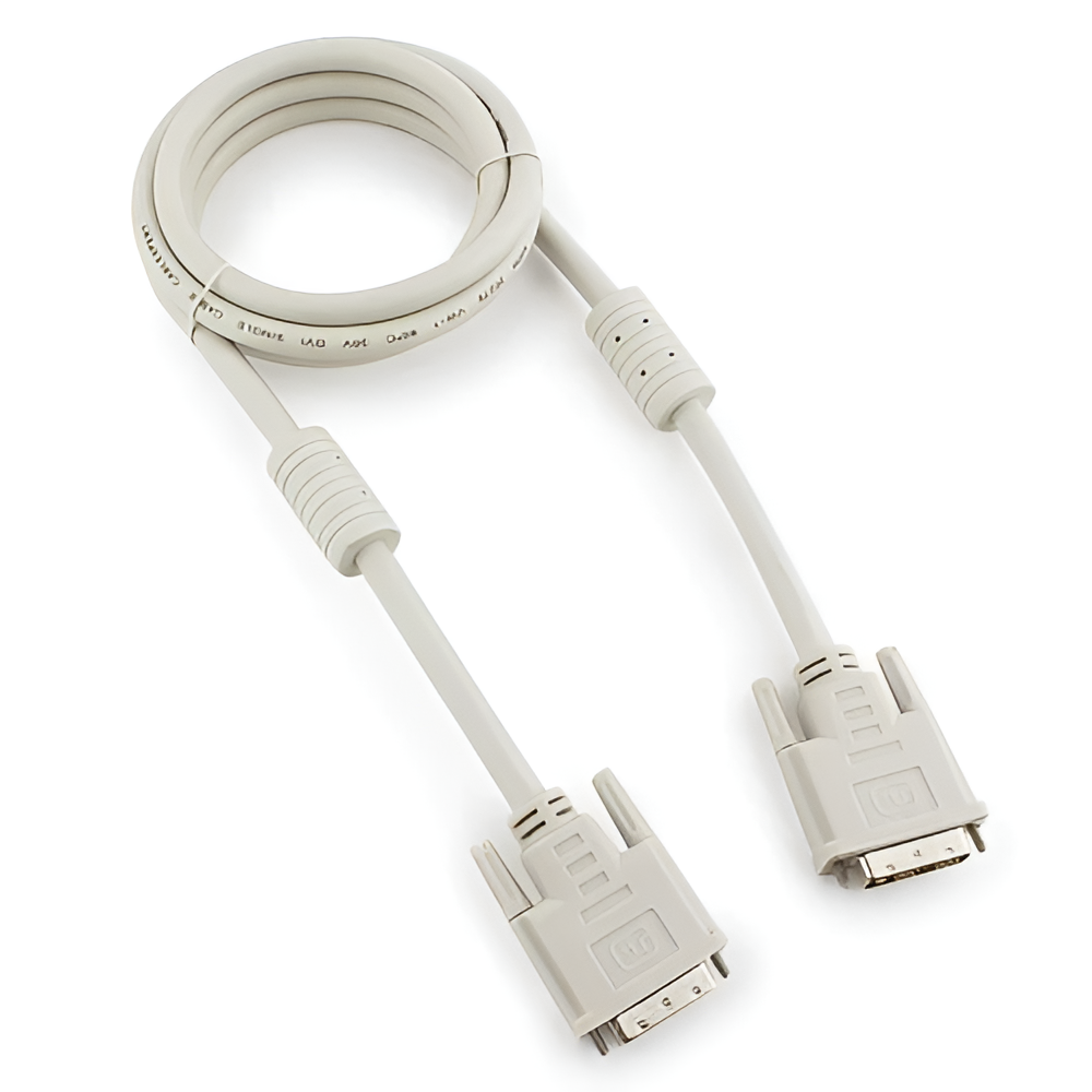 Кабель DVI-D single link Cablexpert серый 19M/19M медь 1.8м CC-DVI-6C