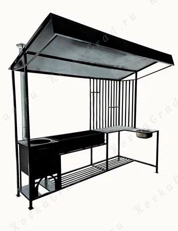 Мангал с крышей "Краснодар"