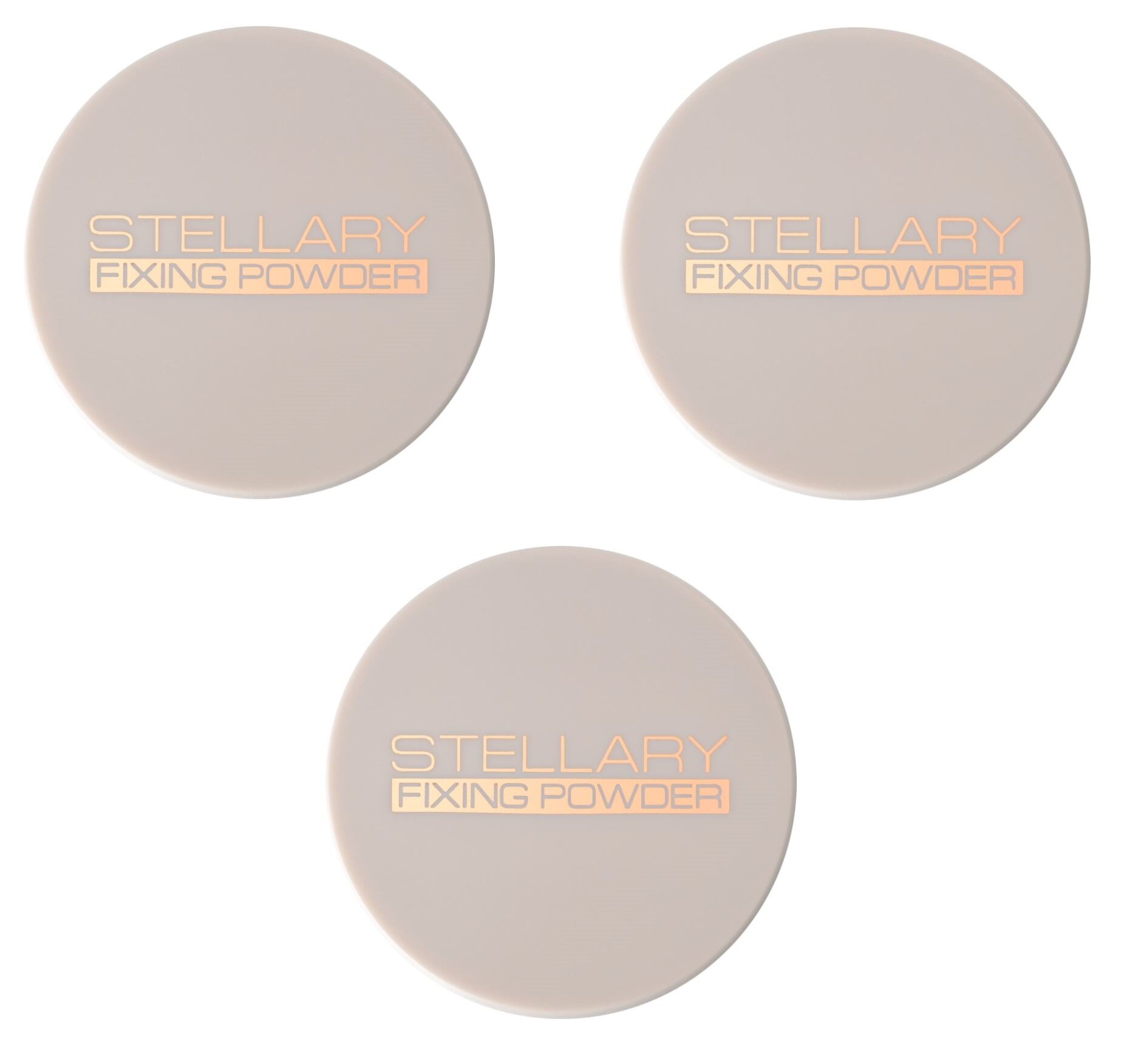 Пудра STELLARY для лица рассыпчатая фиксирующая Perfect matte fixing powder, тон Transparent banana, 5 гр - 3 штуки