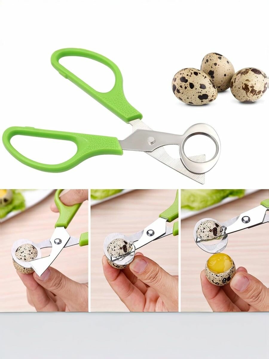Ножницы для перепелиных яиц "Precision Scissor", нержавеющая сталь, пластик, 10 шт