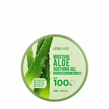 Гель Lebelage для лица и тела MOISTURE ALOE SOOTHING GEL, универсальный с алоэ, 300 мл