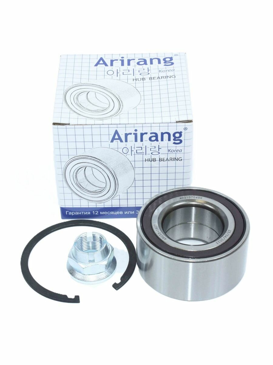 Подшипник передней ступицы для а/м RENAULT Megane, Fluence, Duster, ARIRANG ARG331607