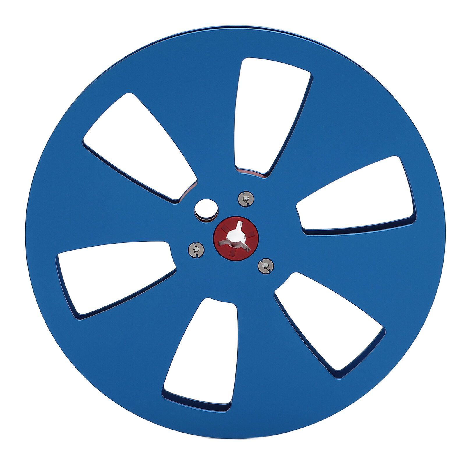 1/4 7 -дюймового пустого катушки алюминиевого сплава записи с 6 отверстиями для катушки для катушки для Teac Blue