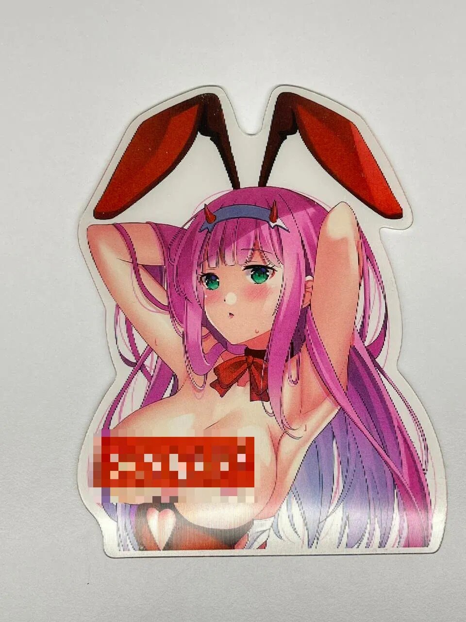 Наклейка Хентай голографическая (голограмма) из аниме Милый во Франксе - ноль два