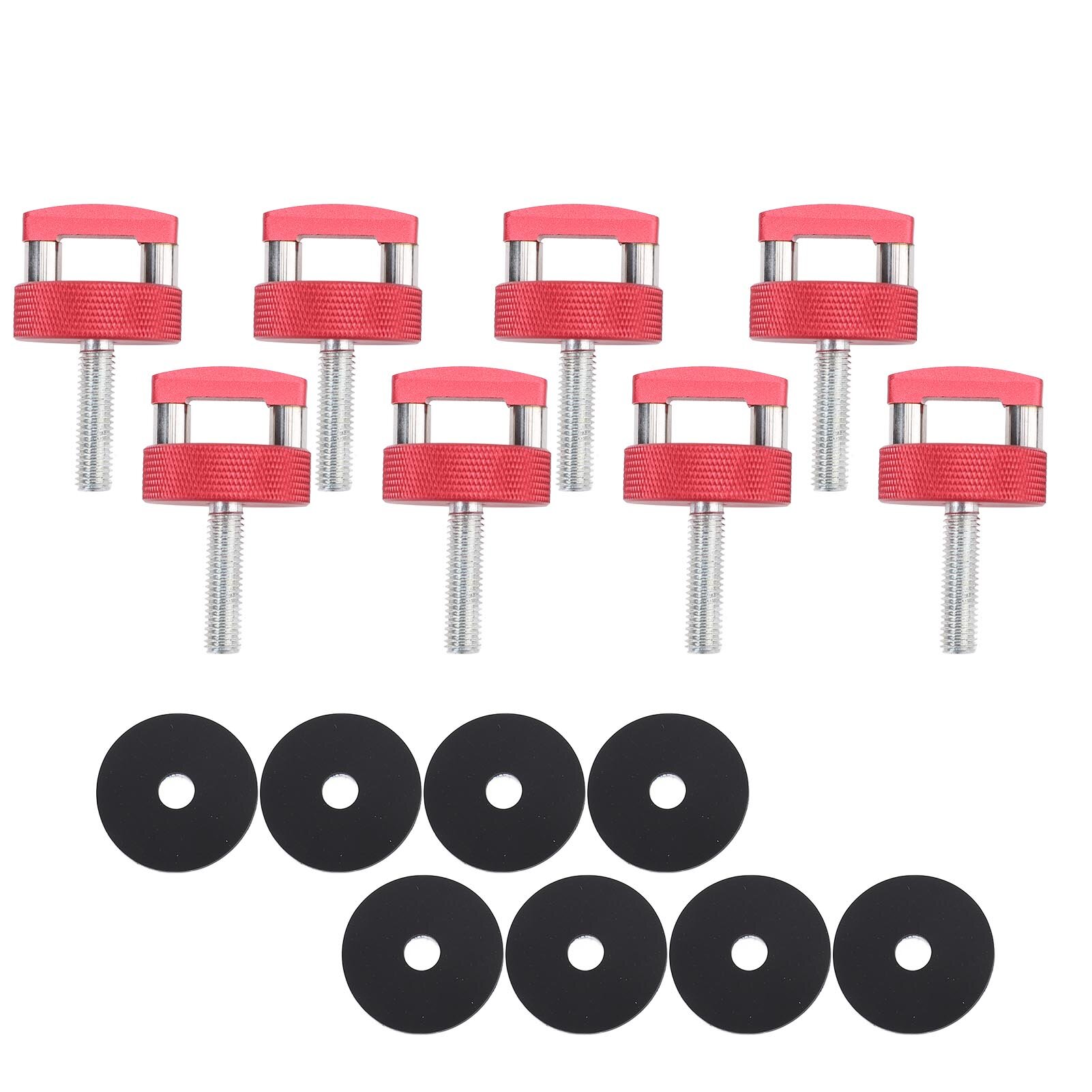 Быстросъемный винт с накатной головкой из алюминиевого сплава, красный, для снятия жесткой крыши, крепежные винты со встроенным D-образным кольцом.