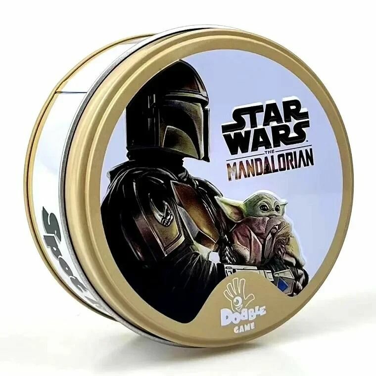Настольная игра Доббль Star Wars, Spot it! для всей семьи, развивающая внимание и реакцию, 55 карт в металлической банке, подарок детям и взрослым, карточная игра в дорогу