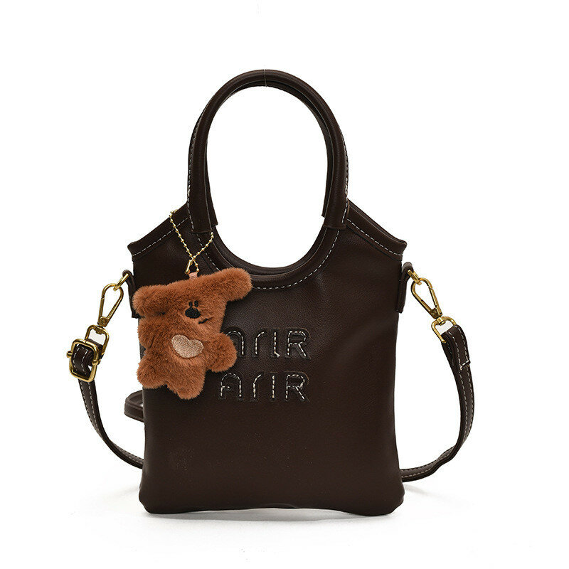 Стильная сумка-тоут с леопардовым принтом и милым клетчатым дизайном для девочек, стиль C