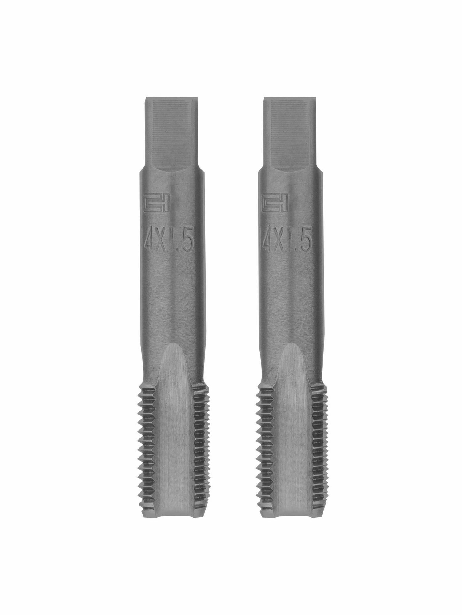 Метчик ручной М14 х 1.5 мм, комплект из 2 шт Сибртех