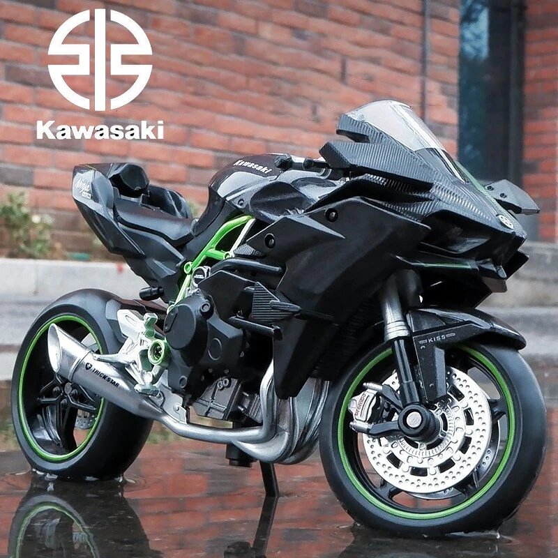 Модель мотоцикла Kawasaki H2R Ninja 1:12 металлическая Without retail box