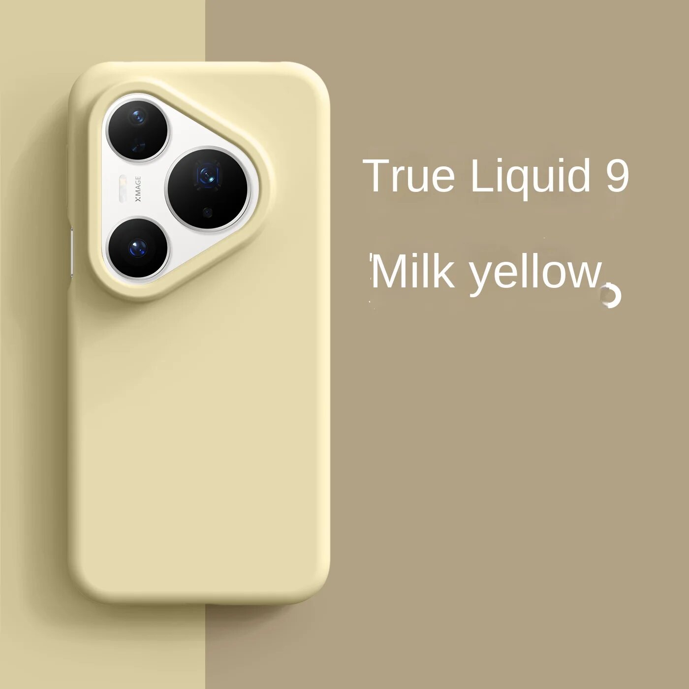 Чехол для Huawei Pura 80, Milk yellow, жидкий силикон
