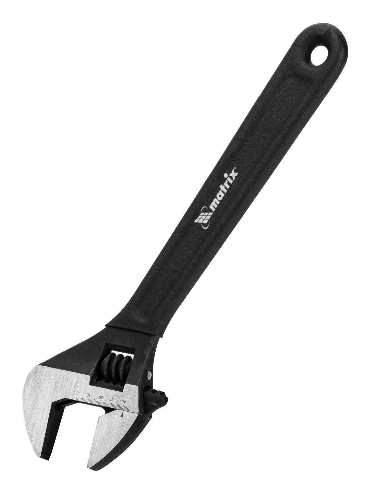 Ключ разводной сантехнический Matrix, 40 мм макс. раскрытие и 375 мм длина, высококачественная углеродистая сталь, 15509