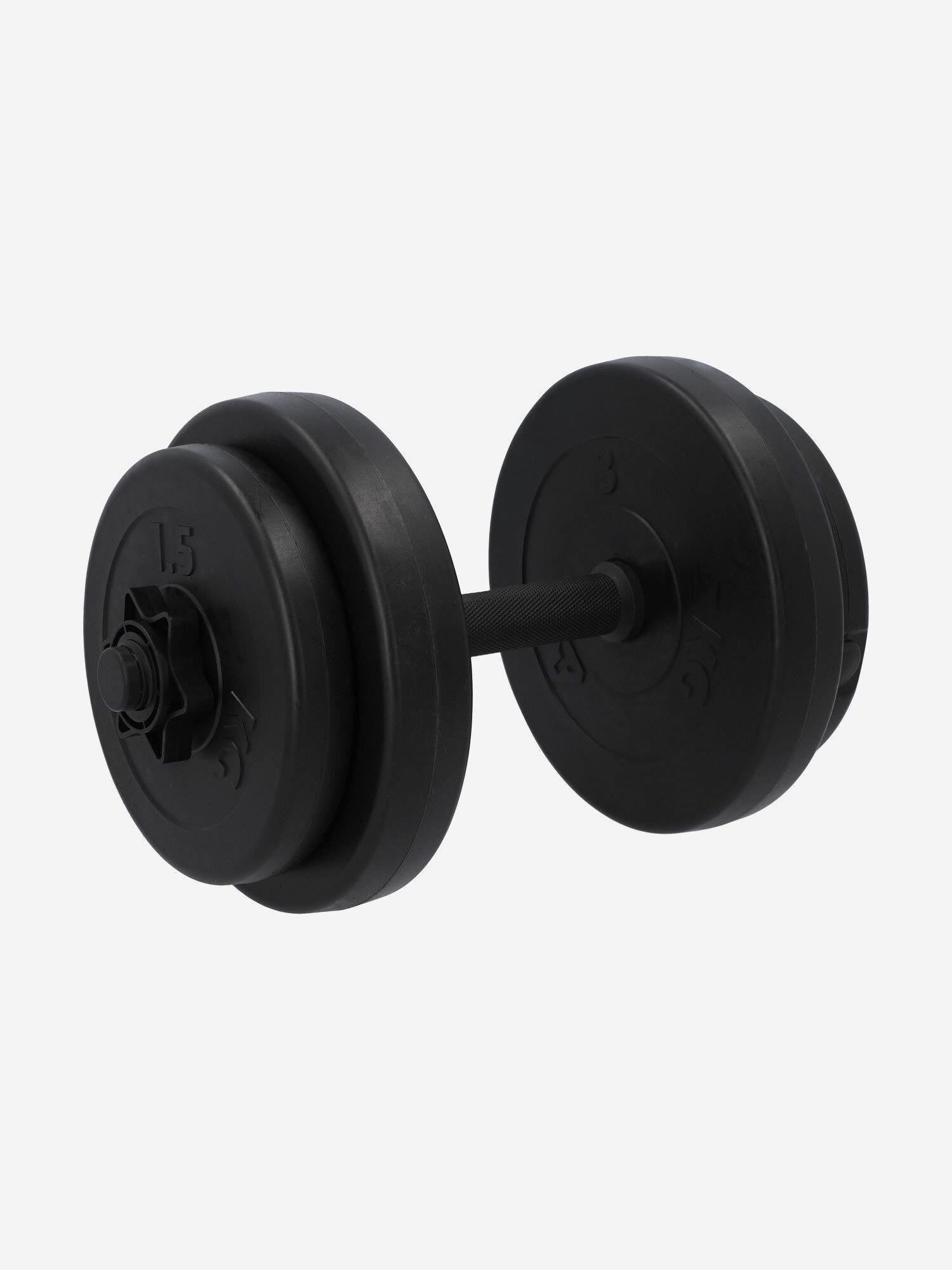 Гантель наборная Torneo, с дисками, универсальная, черная, 1 шт, 10кг