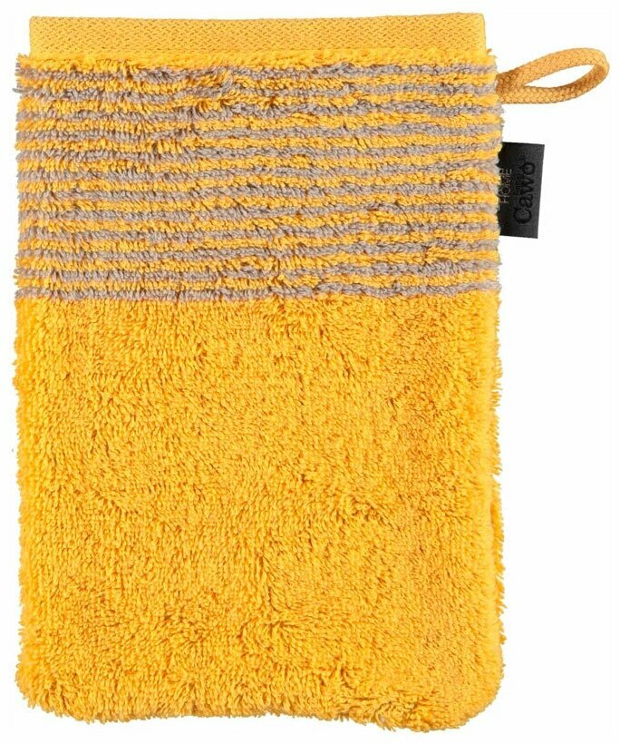 Полотенце махровое Cawo Two-Tone 50x100см, цвет желтый, плотность 526 г/м2