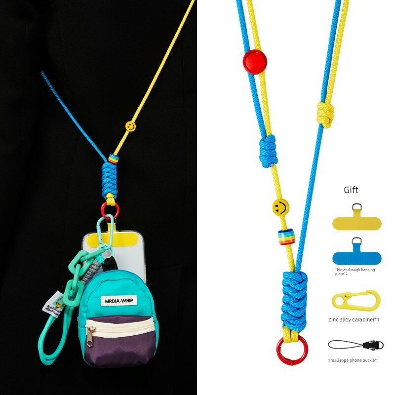 Ремешок-шнурок для телефона с креплением на шею или через плечо для Apple, Huawei, наушников, ID-карт, CCD с маленьким