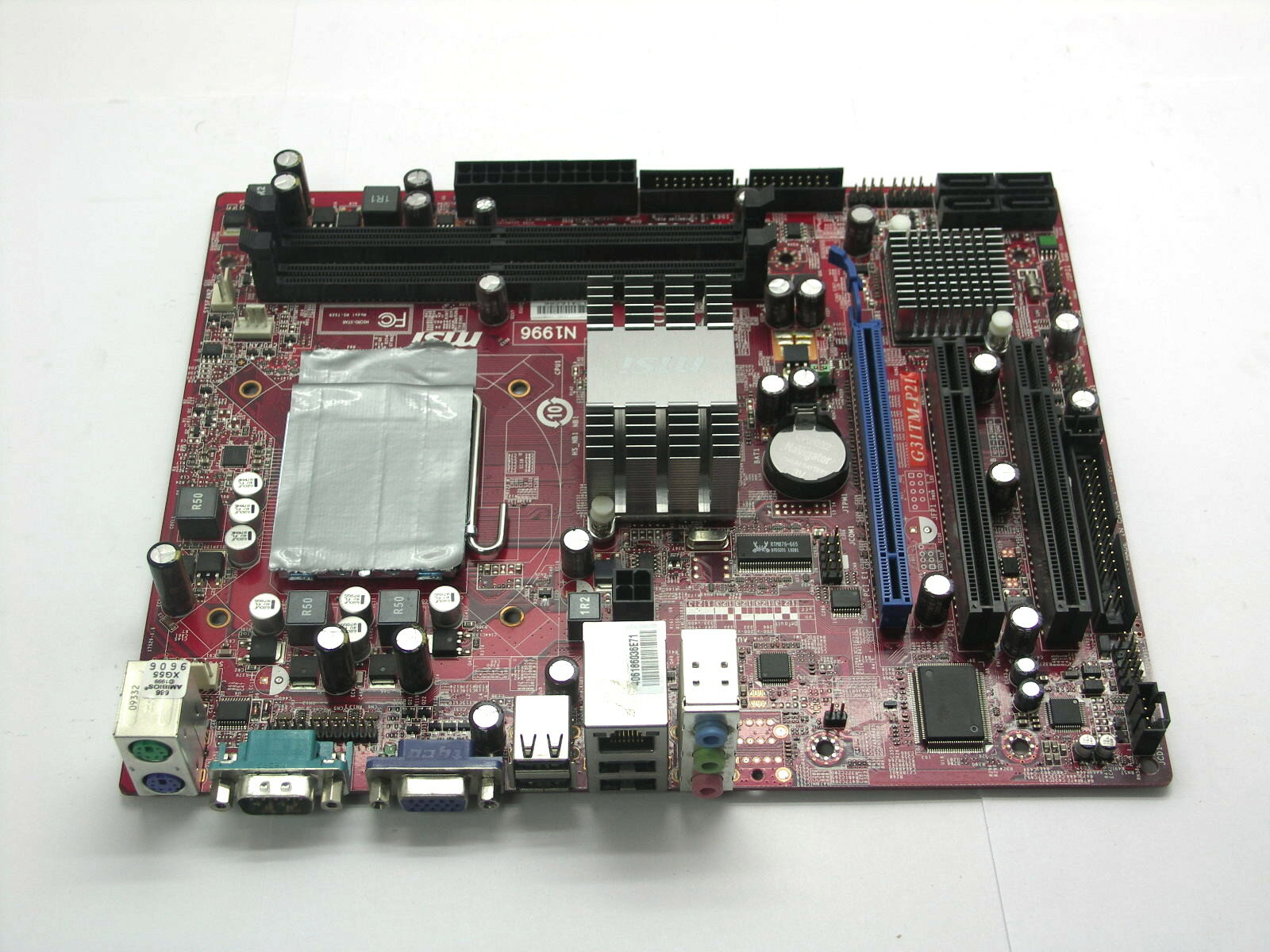 Материнская плата S-775 MSI G31TM-P21 G31/SVGA/PCI-E/2xDDR2/Sb/Lan/mATX
