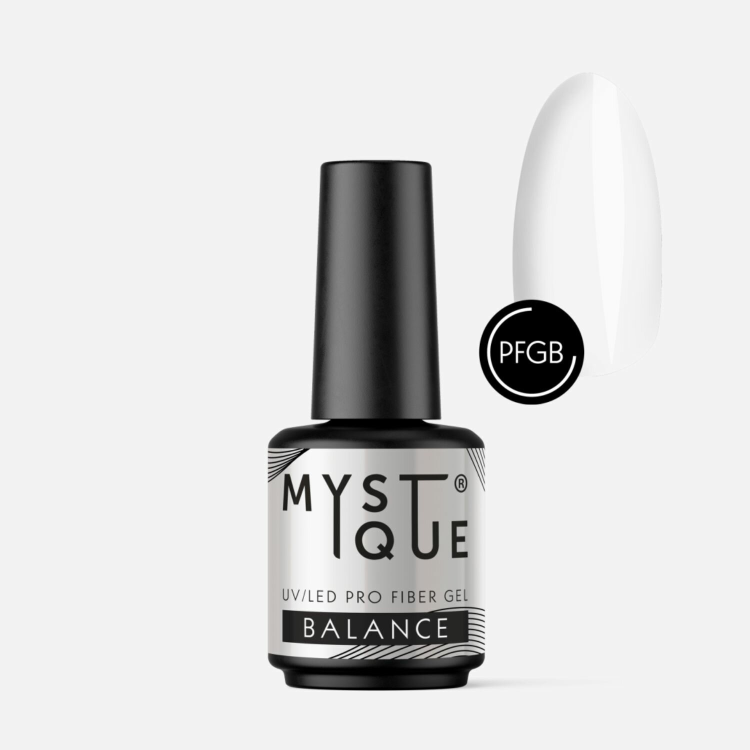 Файбер гель для наращивания Mystique Pro Fiber Gel «Balance» 15 мл со стекловолокном