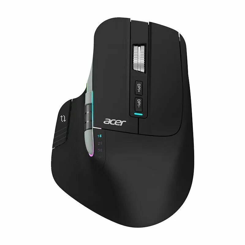 Acer Игровая мышь беспроводная OMR225, черный, темно-серый