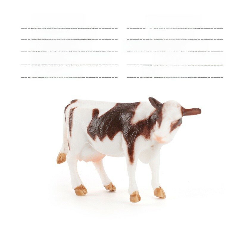 Ферма животные овцы и кролики pvc миниатюры со статичным дизайном для фермерских сцен диорам и образовательных моделей корова